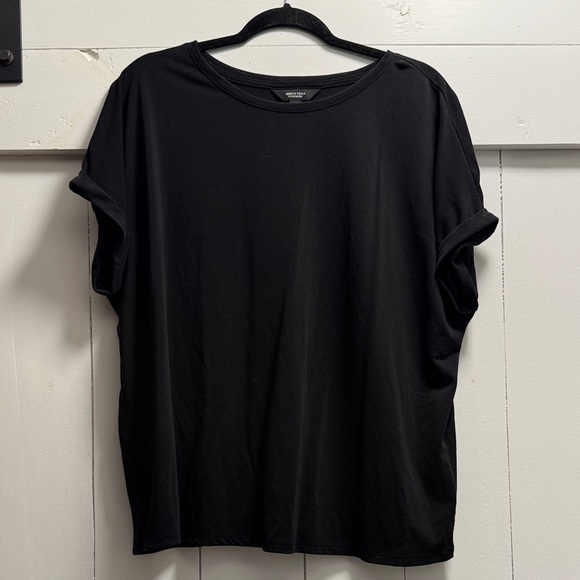 Simply Vera Vera Wang | Tops | Simply Vera Vera Wang Black Short Cuffed ...